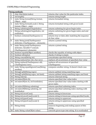 Cs8392 oops 5 units notes | PDF