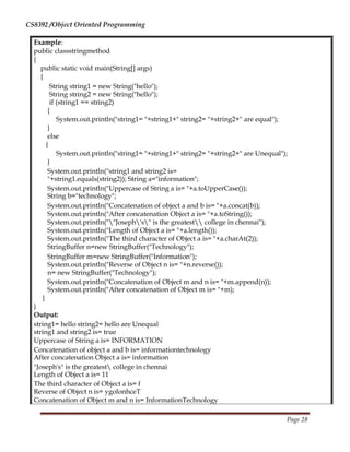 Cs8392 oops 5 units notes | PDF