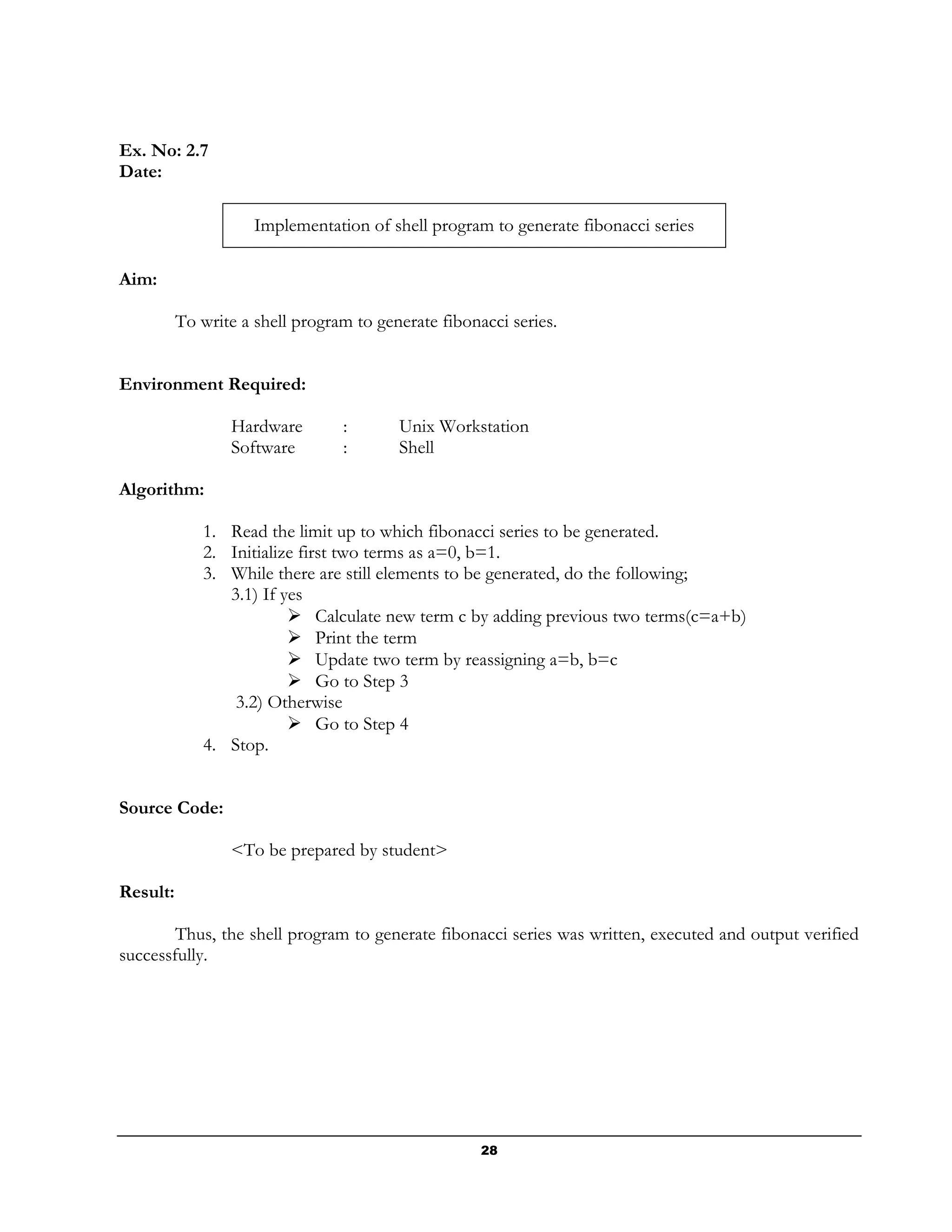 CS8461 Operating System Lab Manual S.Selvi | PDF