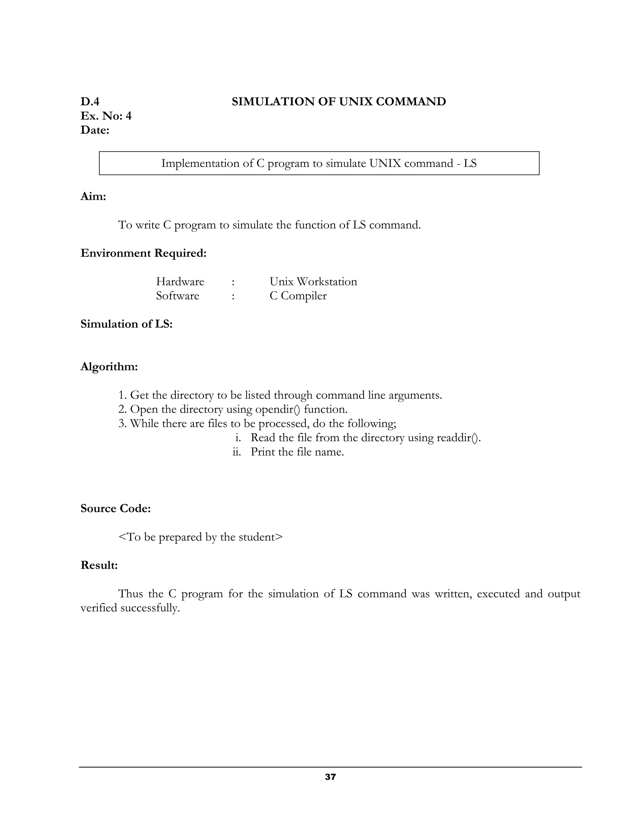 CS8461 Operating System Lab Manual S.Selvi | PDF