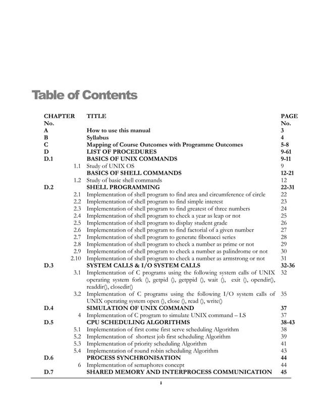 CS8461 Operating System Lab Manual S.Selvi | PDF