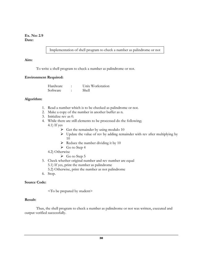 CS8461 Operating System Lab Manual S.Selvi | PDF