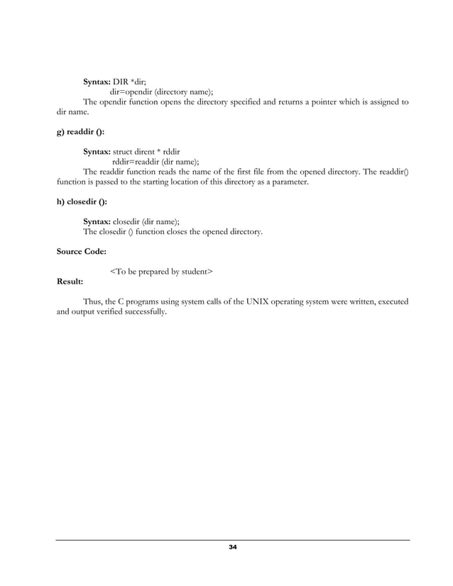 CS8461 Operating System Lab Manual S.Selvi | PDF