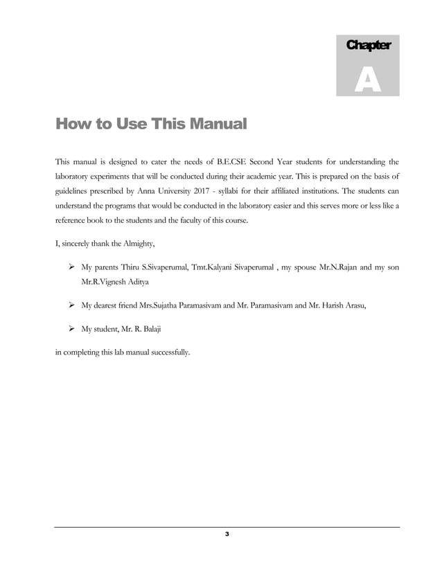 CS8461 Operating System Lab Manual S.Selvi | PDF