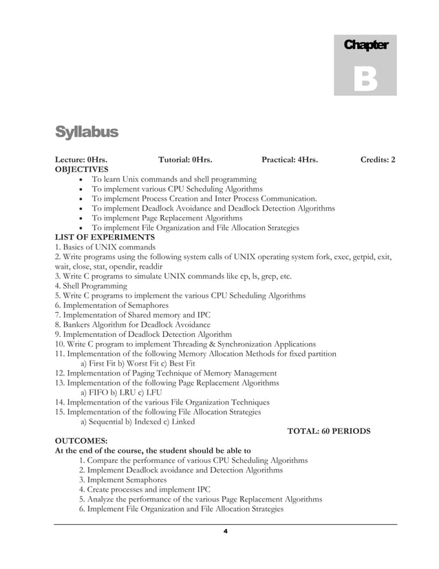 CS8461 Operating System Lab Manual S.Selvi | PDF