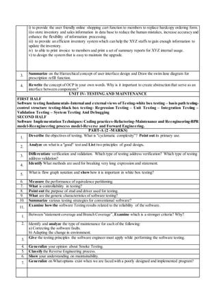 Cs8494 software engineering | DOCX