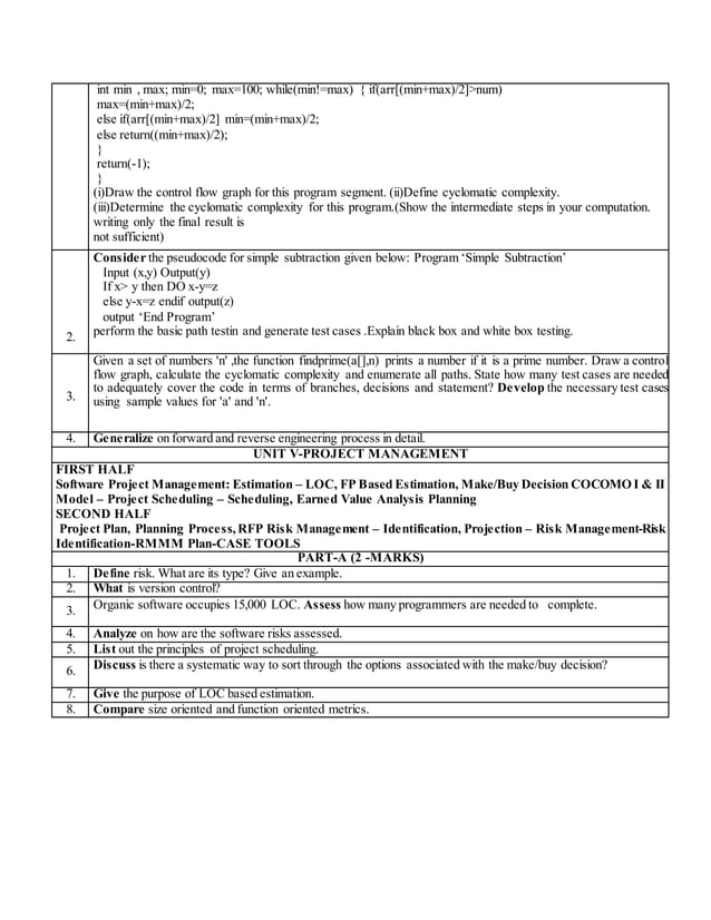 Cs8494 software engineering | DOCX