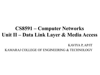 CS8591 Computer Networks - Unit II | PDF