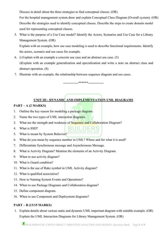 Cs8592 Ooad Question Bank Pdf 