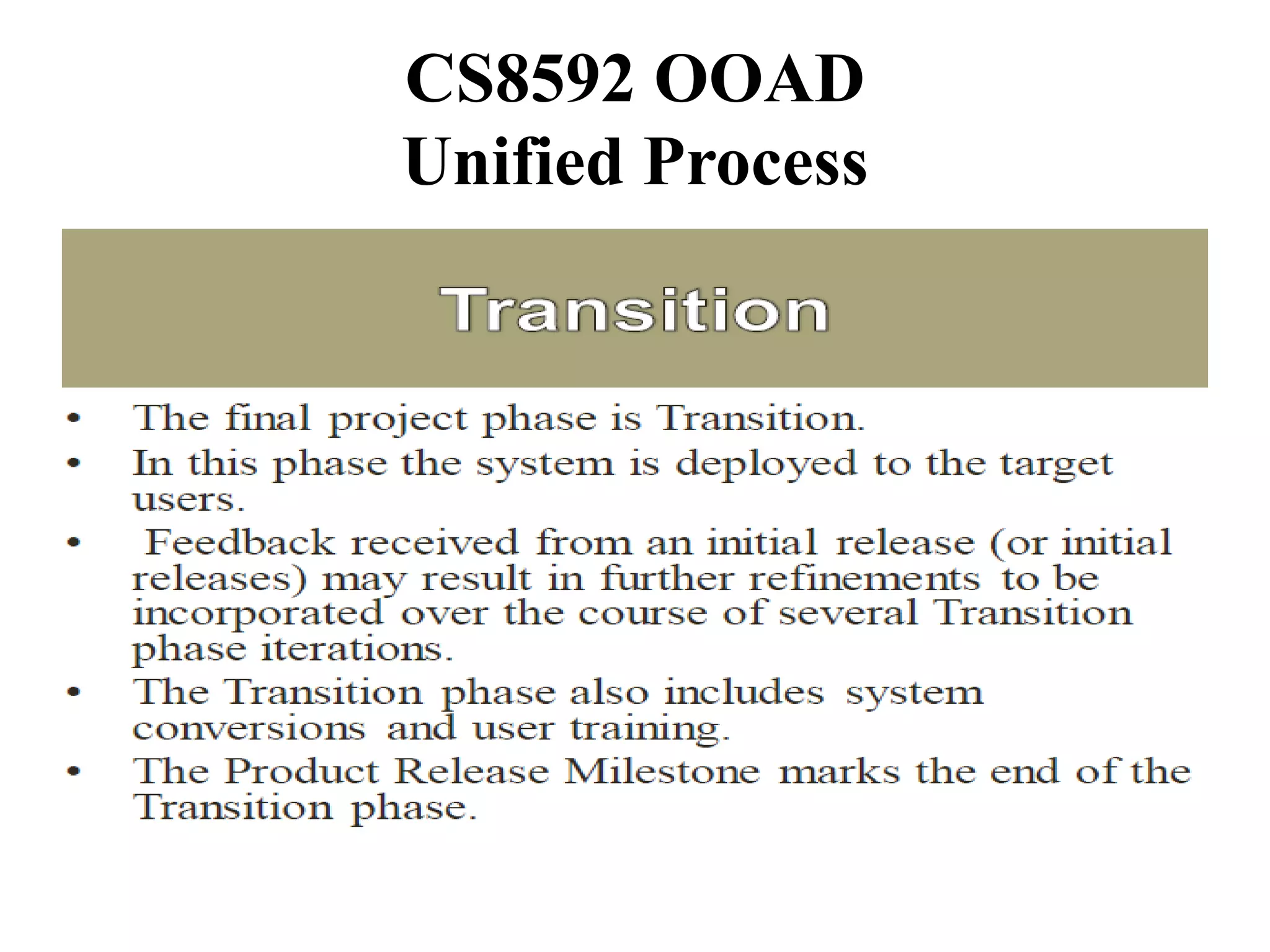 Cs8592 ooad unit 1 | PPT