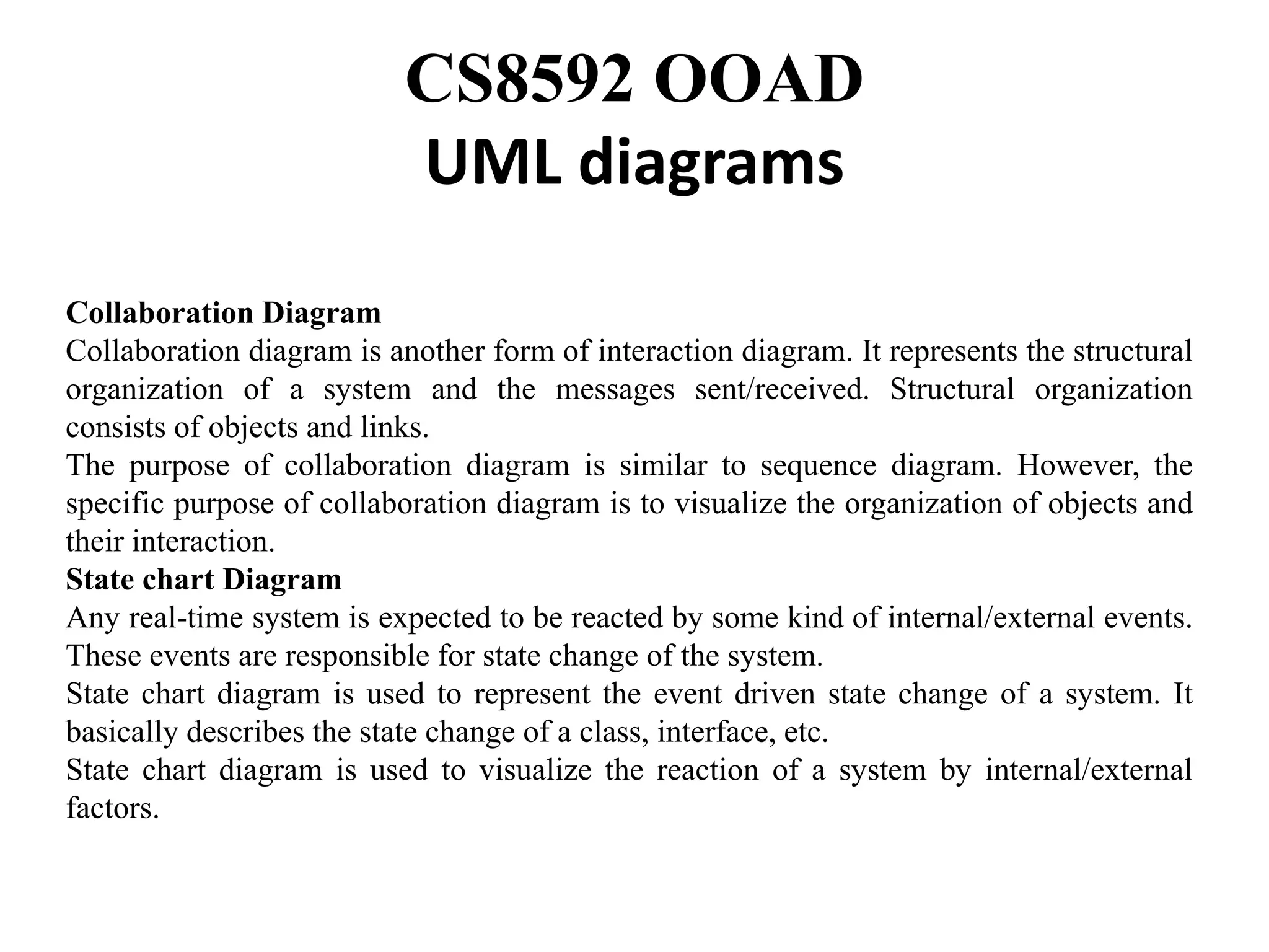 Cs8592 ooad unit 1 | PPT