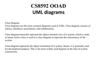 Cs8592 ooad unit 1 | PPT