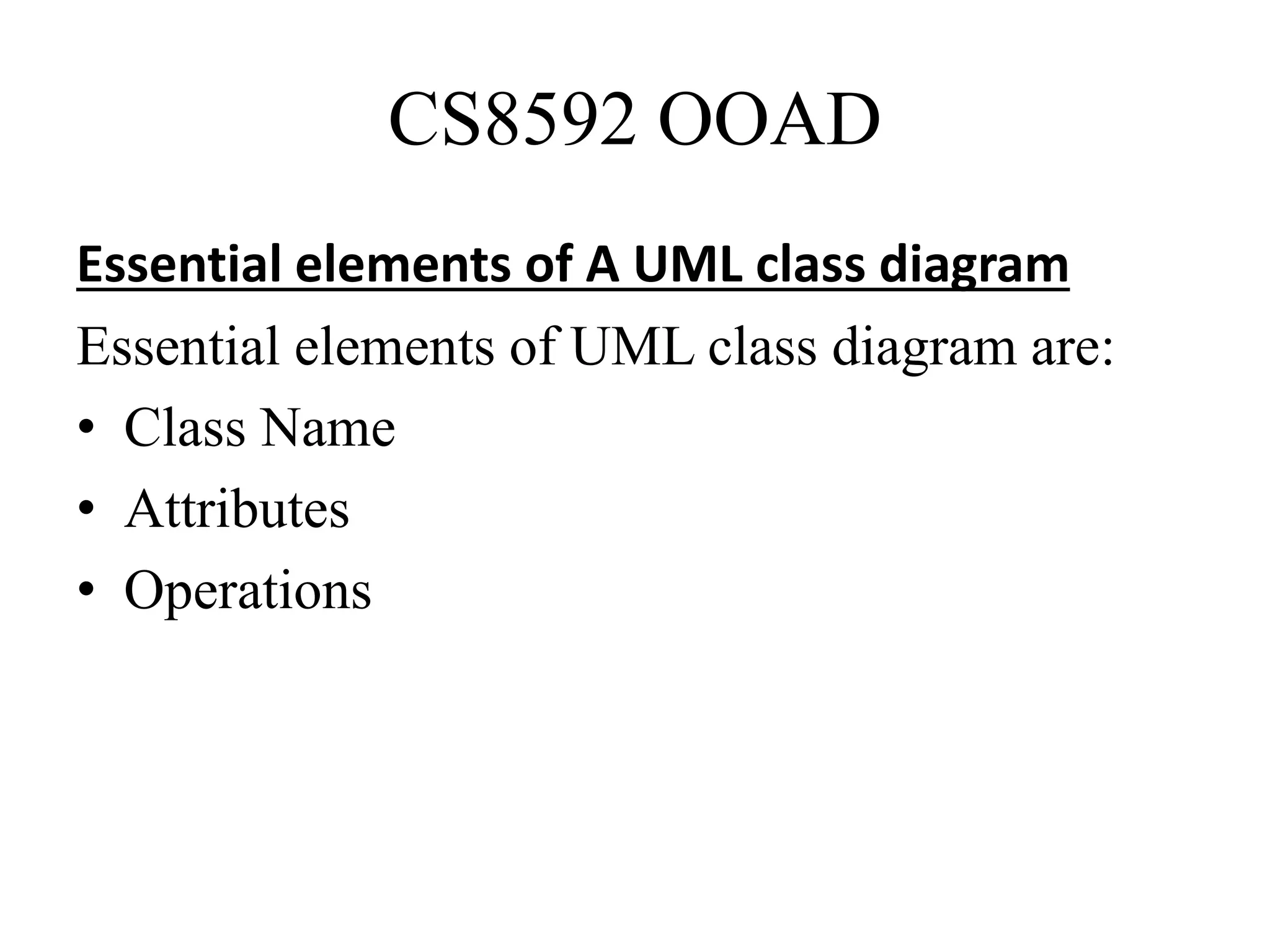 Cs8592 ooad unit 2 | PPT