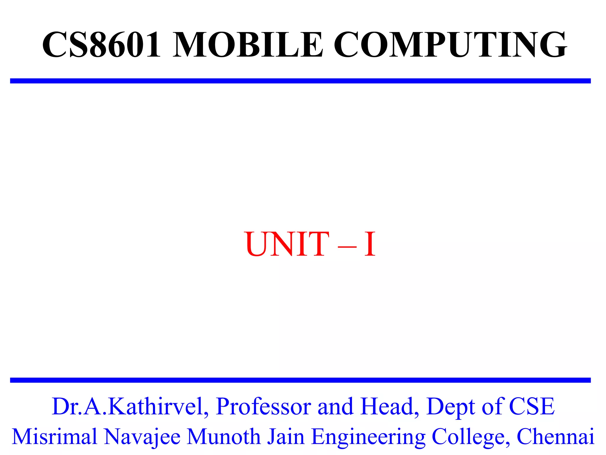 Cs8601 Mobile Computing Pdf