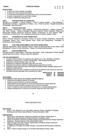 CS8602 Complier Design Handwritten notes.pdf