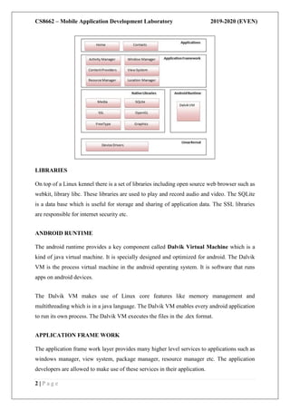 CS8662 Mobile Application Development Lab Manual | PDF