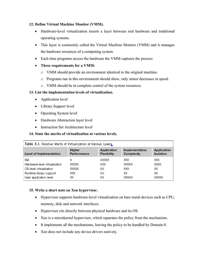 CS8791 Cloud Computing - Question Bank | PDF