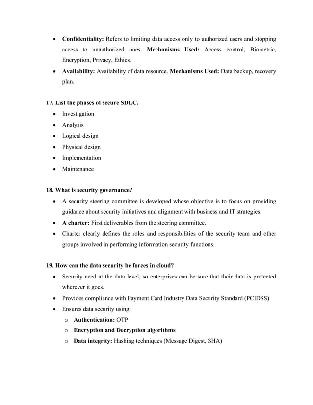 CS8791 Cloud Computing - Question Bank | PDF