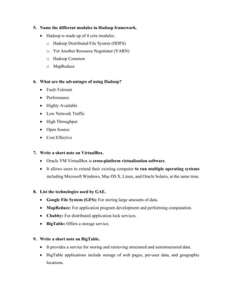 CS8791 Cloud Computing - Question Bank | PDF