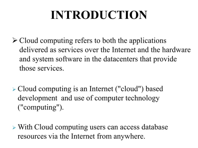 Cs8791 cloud computing introduction new | PPTX