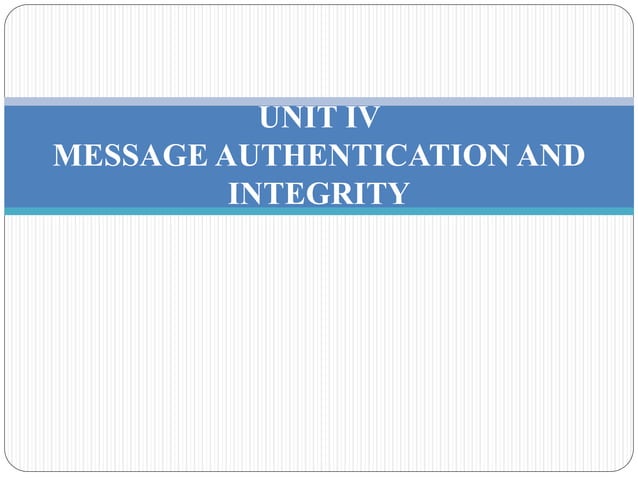 Cs8792 cns - unit iv | PDF