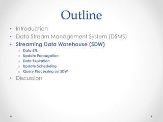 Data Stream Management | PPTX