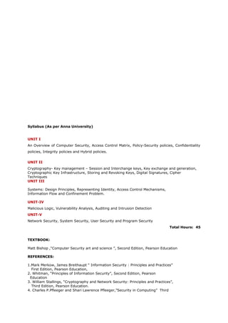 Cs9224 information security | DOC