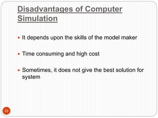 Computer Simulation And Modeling | PPTX