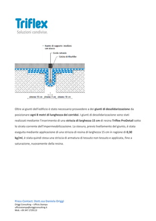 Triflex: impermeabilizzazione del portico in Corso Garibaldi a Milano | PDF