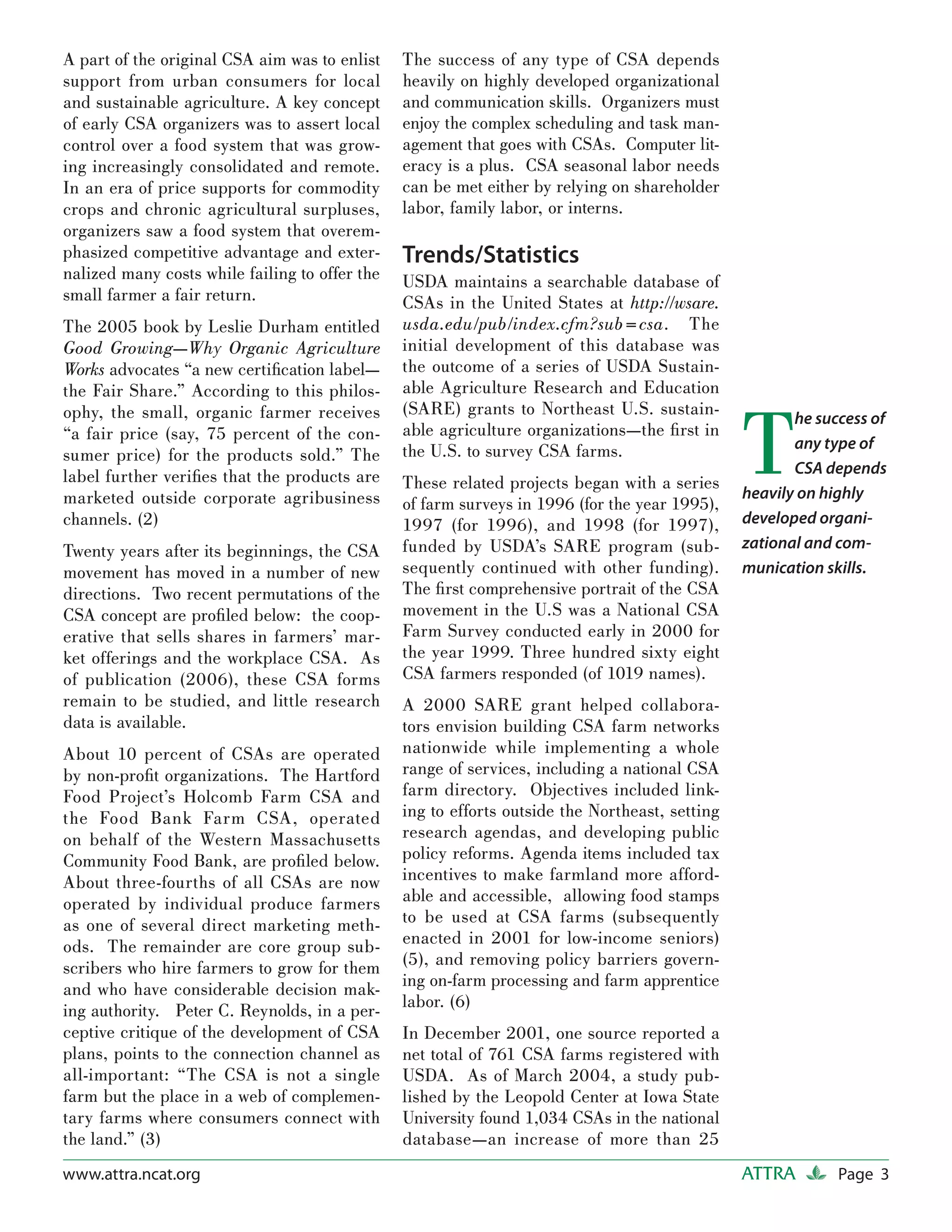 Community Supported Agriculture | PDF