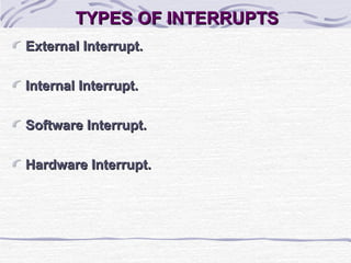 Interrupts | PPT