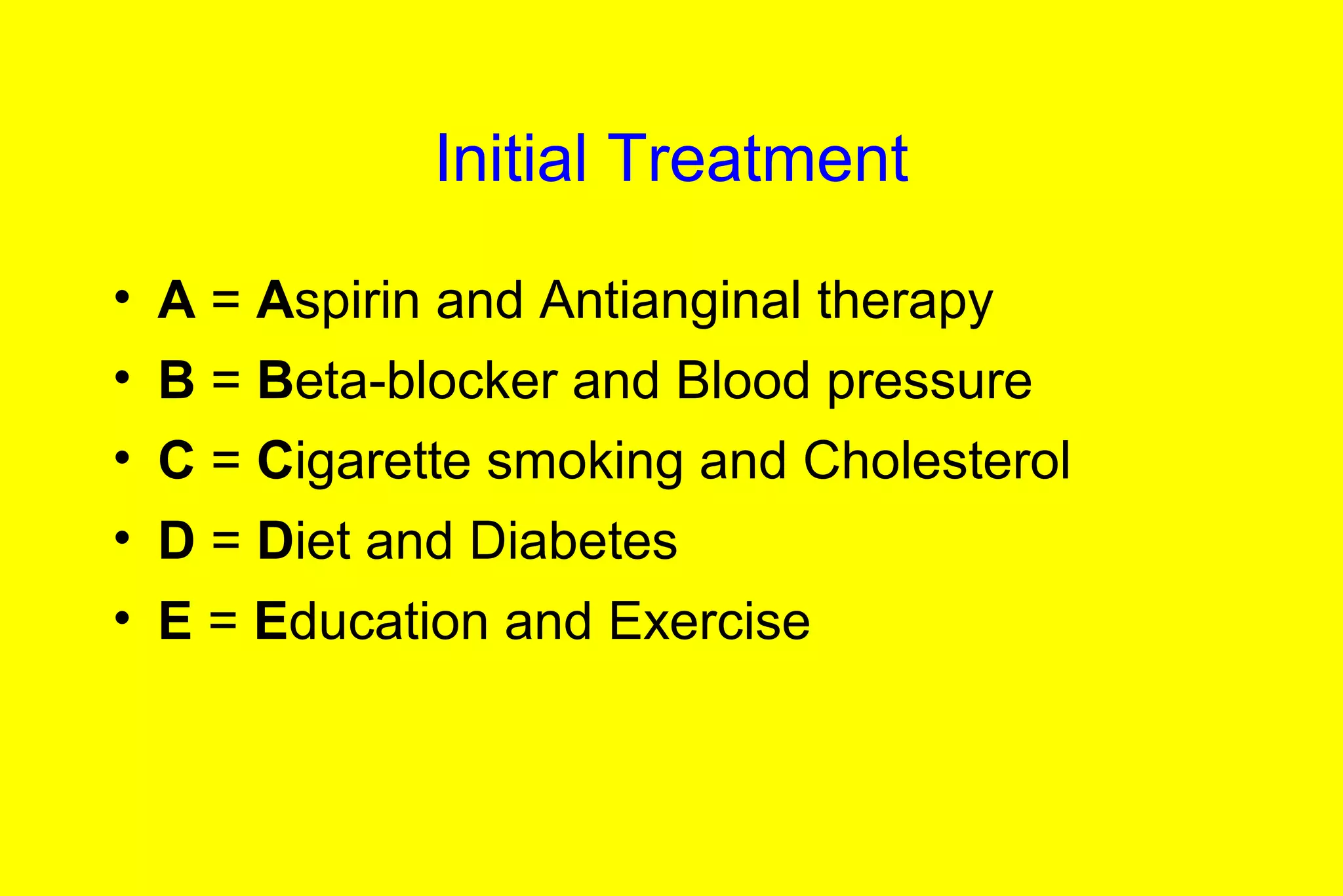 Chronic Stable Angina- Diagnosis & management | PPT