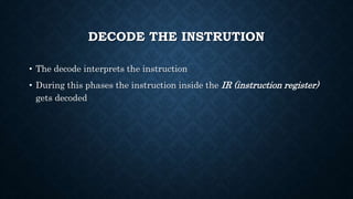Central Processing Unit (Instruction Circle) | PPT