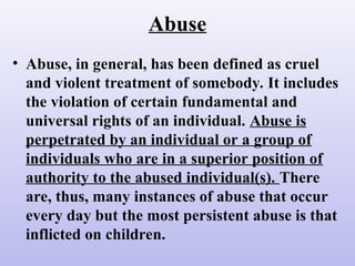 CSA-2023.ppt regarding various types of abuses | PPT