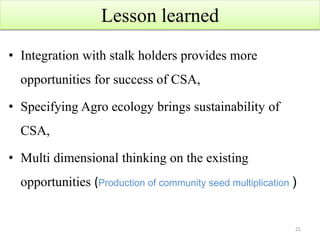 CSA.pptx | Agriculture | Industries