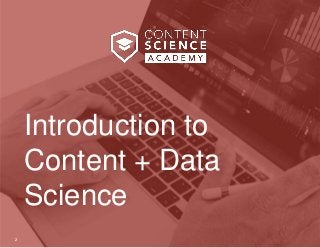 Content + Data Science Sample | PPT