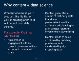 Content + Data Science Sample | PPT