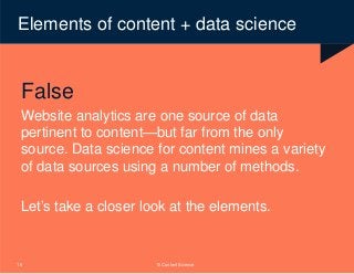 Content + Data Science Sample | PPT