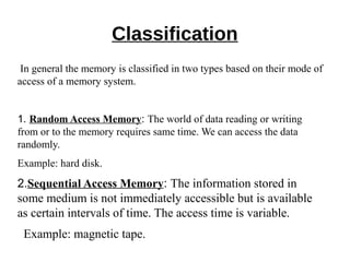 Memory Unit For engineering | PPT