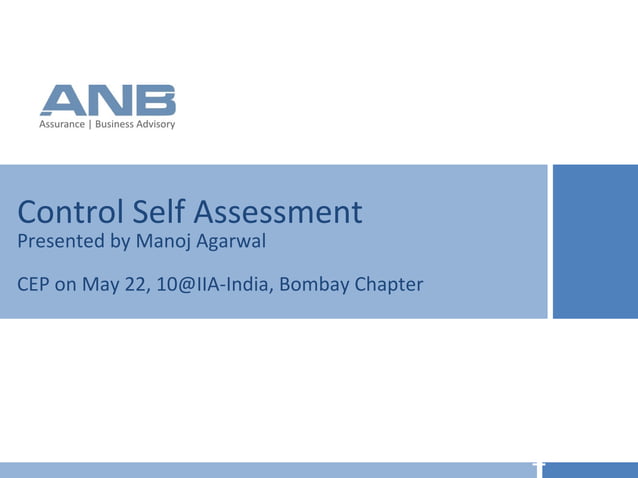 Control Self Assessment | PPS | Business | Business and Finance