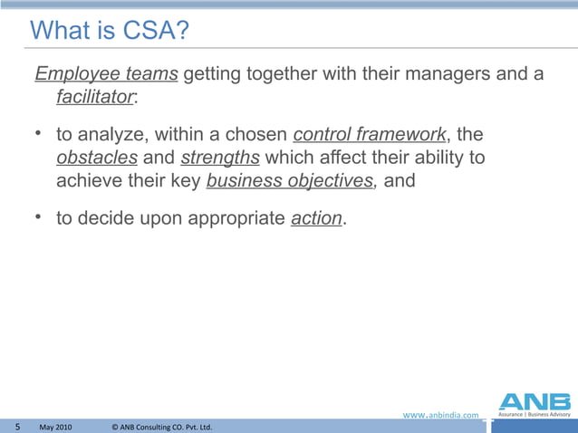 Control Self Assessment | PPS | Business | Business and Finance
