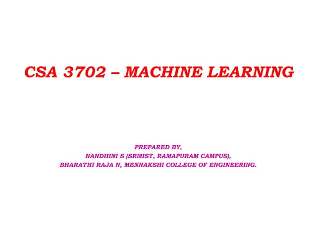CSA 3702 machine learning module 3 | PDF
