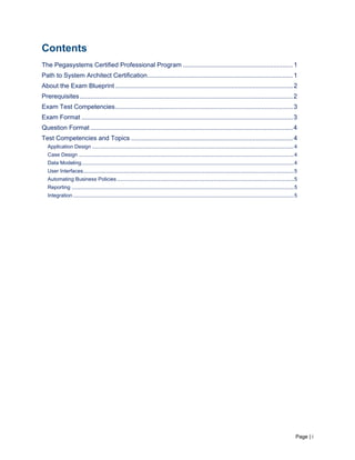 PEGA CSA7. 1 exam-blueprint | PDF