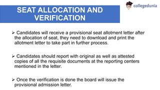 CSAB SFTI 2017 COUNSELLING | PPT