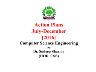 COMPUTER SCIENCE & ENGINEERING ACTION PLAN | PPTX