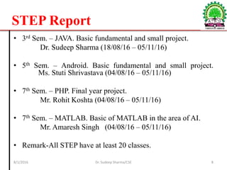 COMPUTER SCIENCE & ENGINEERING ACTION PLAN | PPTX