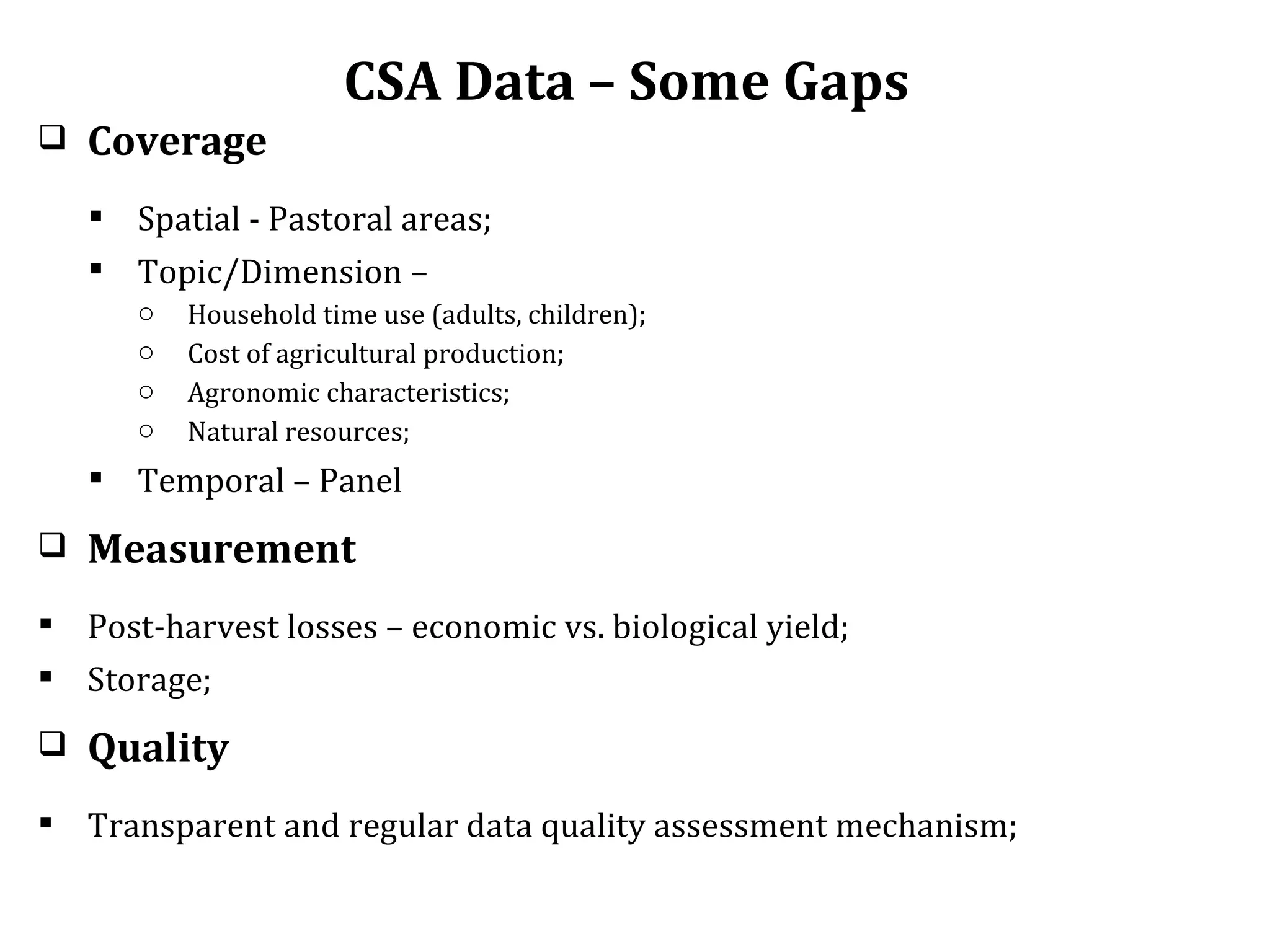CSA data from a user’s perspective | PPT
