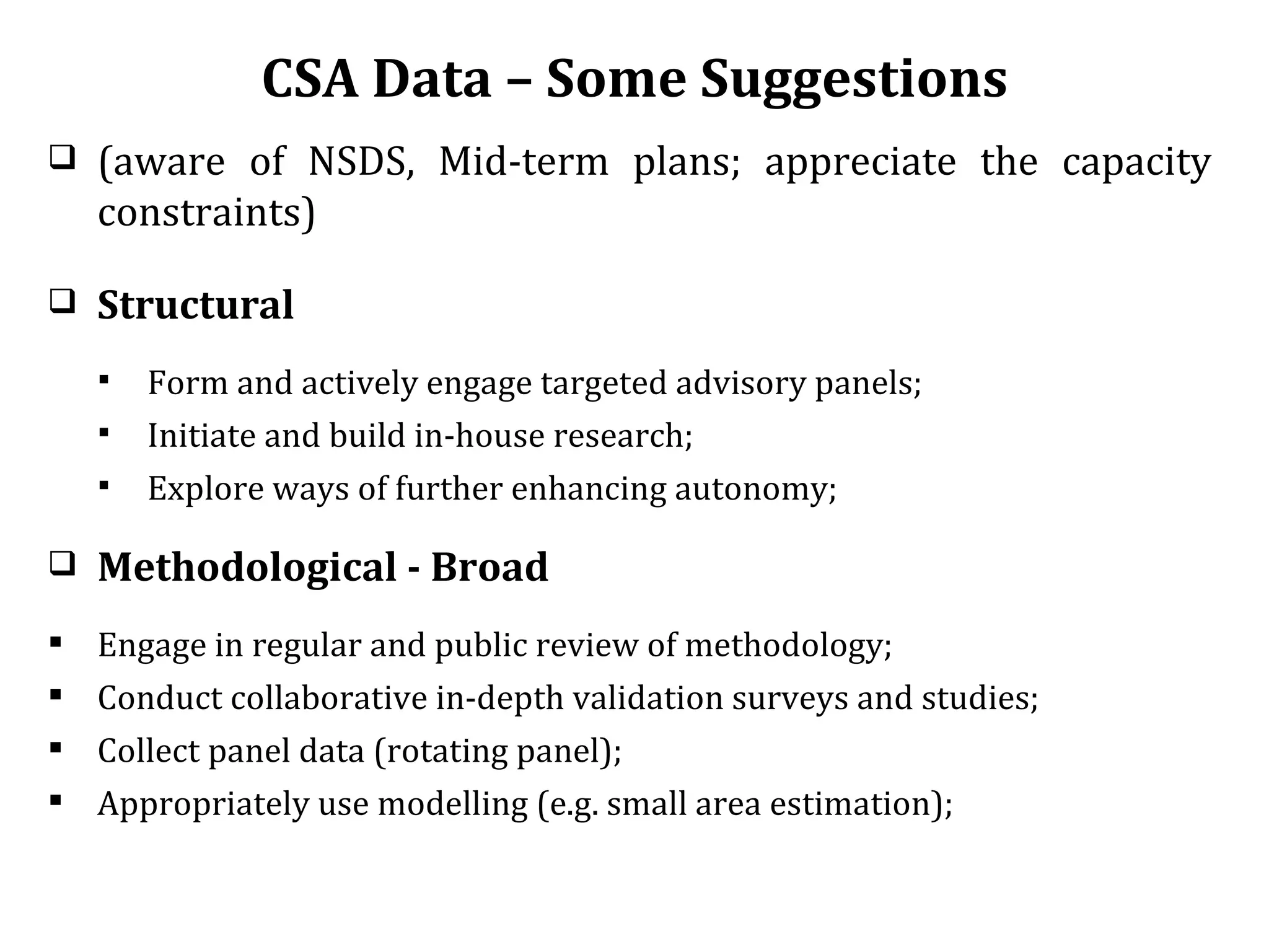 CSA data from a user’s perspective | PPT