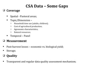 CSA data from a user’s perspective | PPT