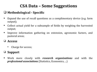 CSA data from a user’s perspective | PPT
